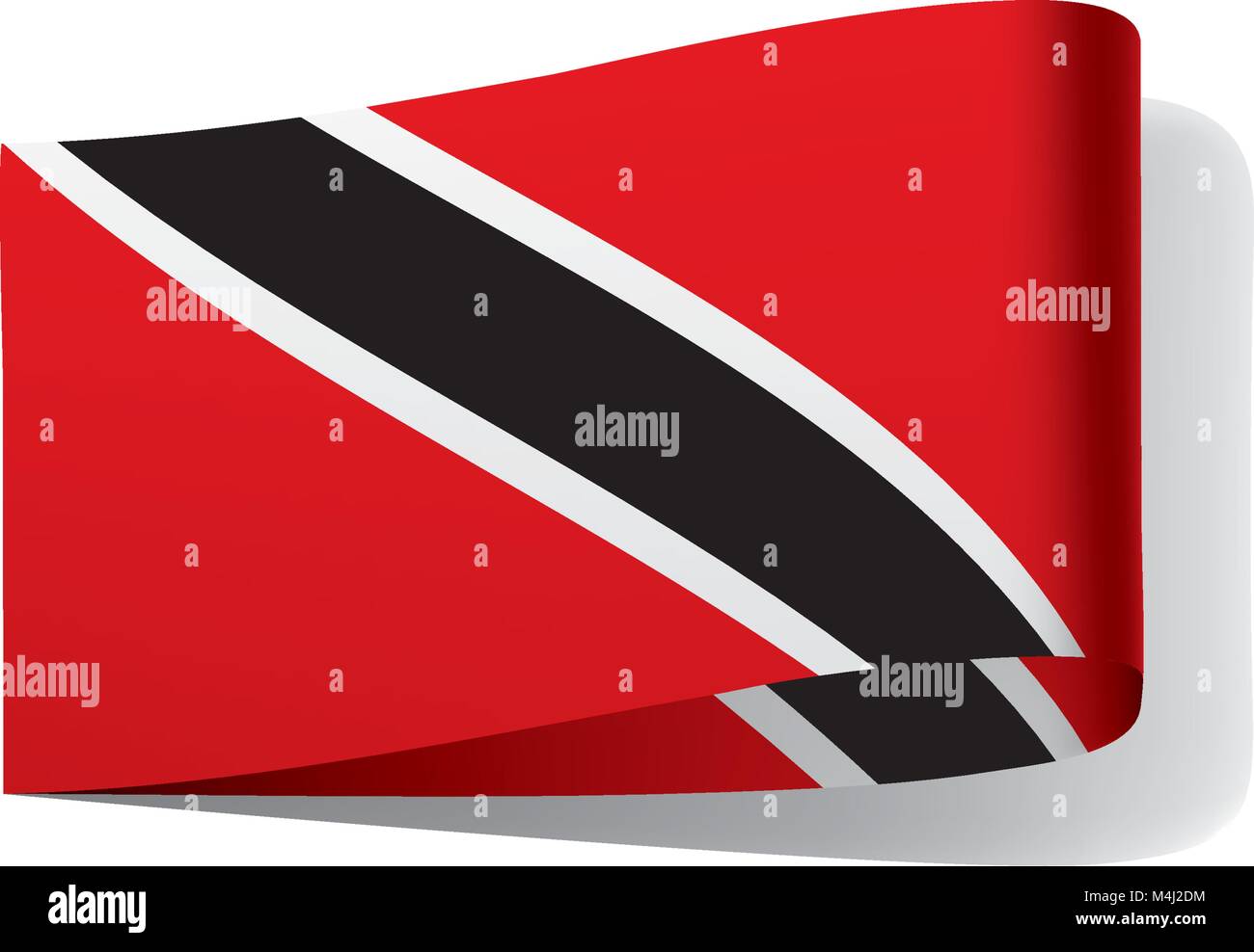trinidad and tobago flag, vector illustration Stock Vector Image & Art ...