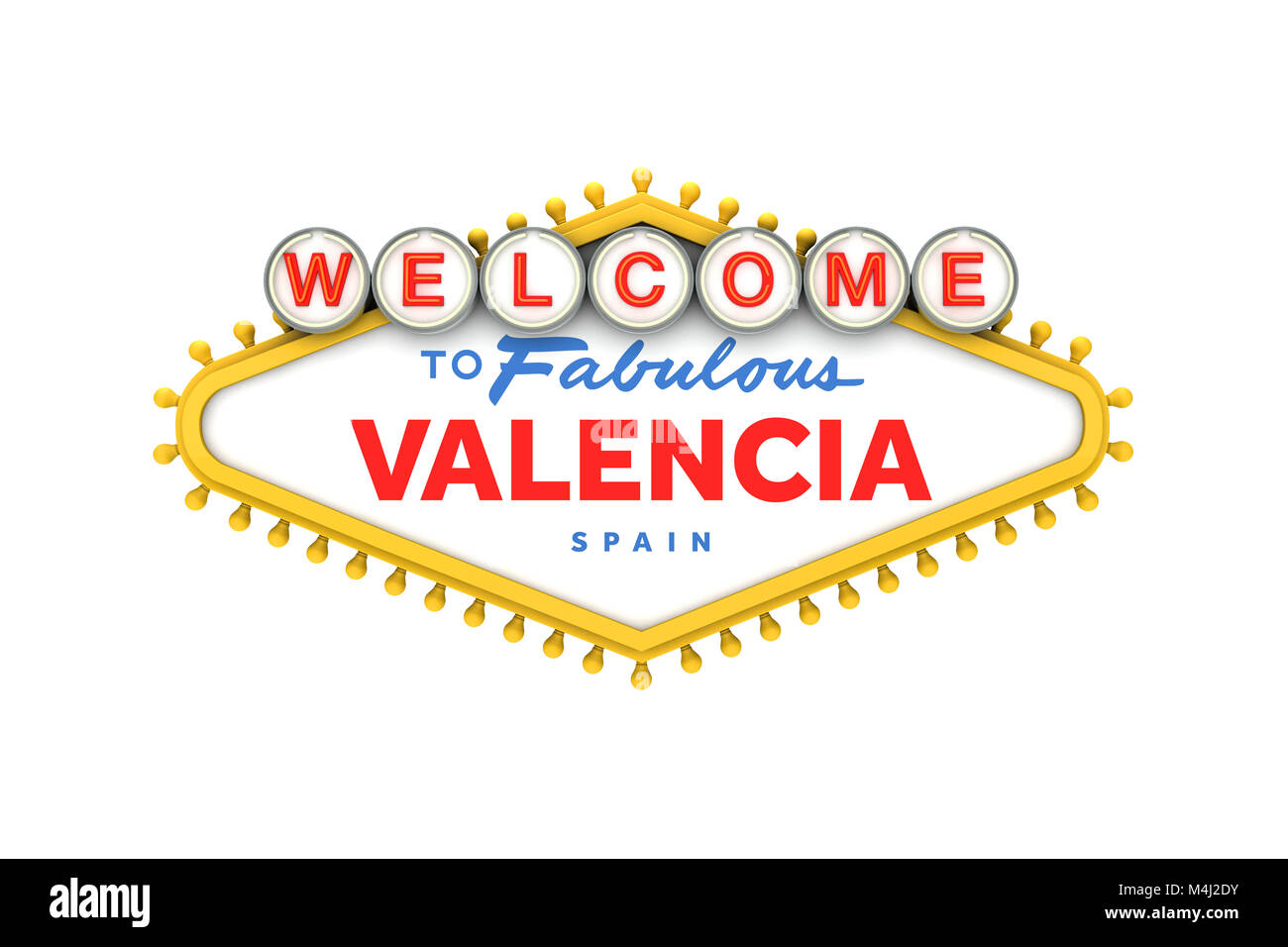 Valencia sign Cut Out Stock Images & Pictures - Alamy