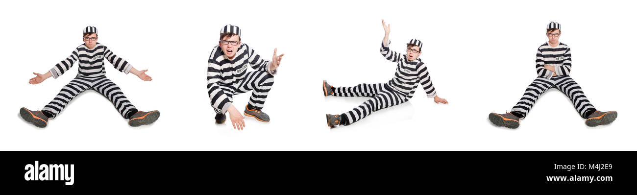 Funny prison inmate in concept Stock Photo - Alamy