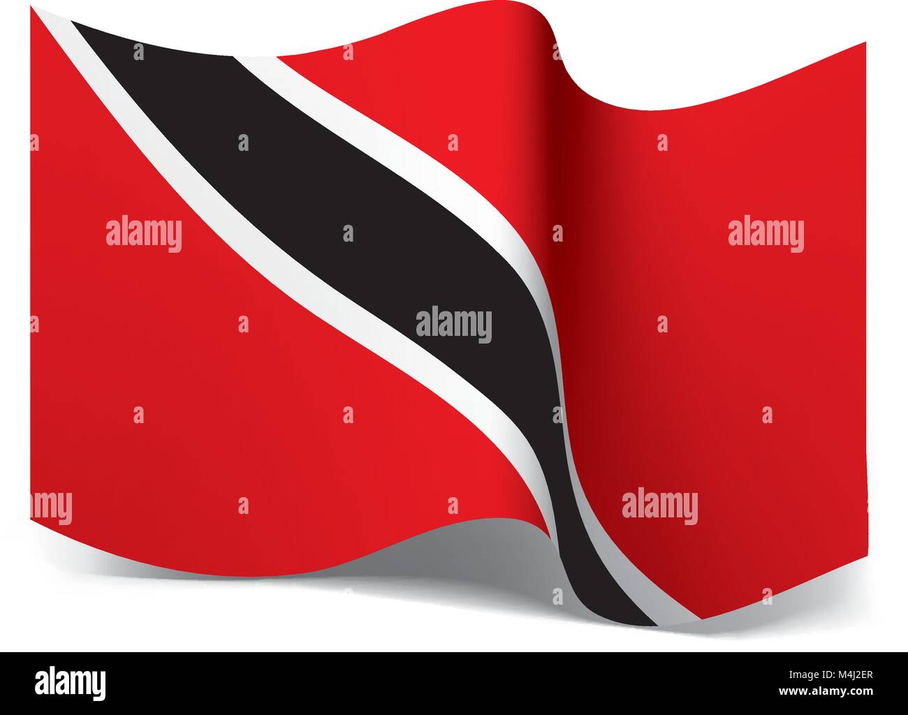 trinidad and tobago flag, vector illustration Stock Vector Image & Art ...