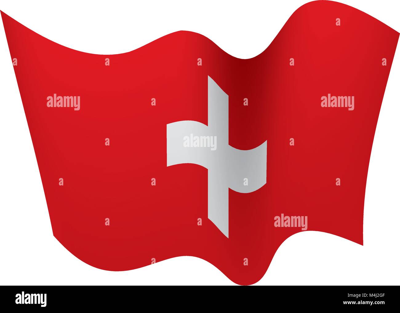 Switzerland flag, vector illustration Stock Vector Image & Art - Alamy