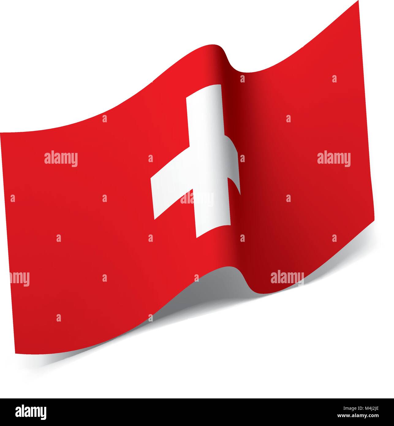 Switzerland flag, vector illustration Stock Vector Image & Art - Alamy