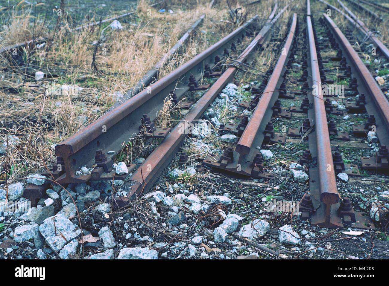 Scrap iron rails hi-res stock photography and images - Alamy