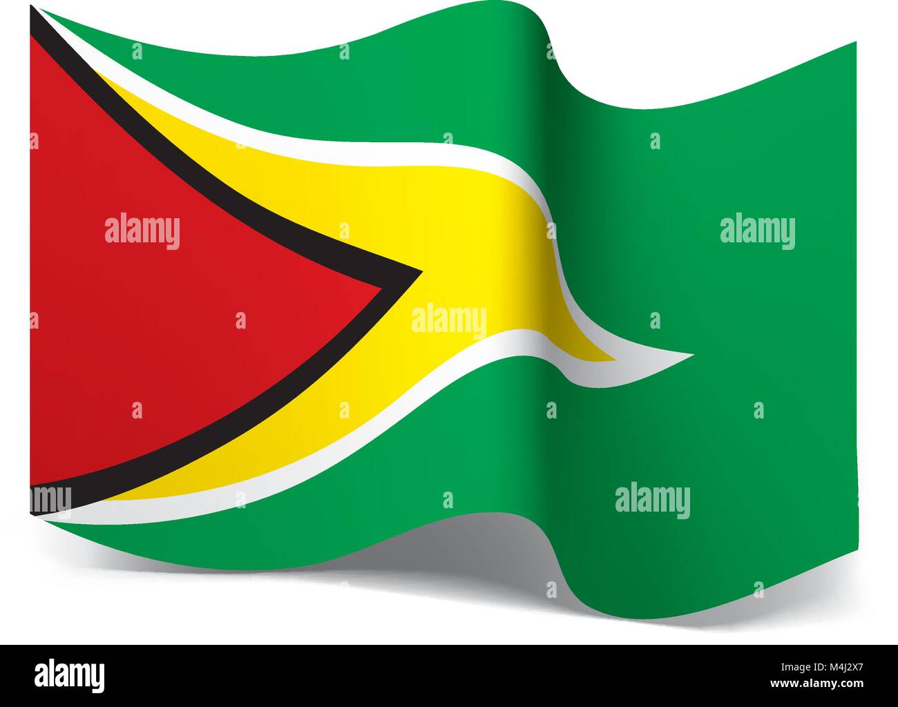 Guyana flag, vector illustration Stock Vector Image & Art - Alamy