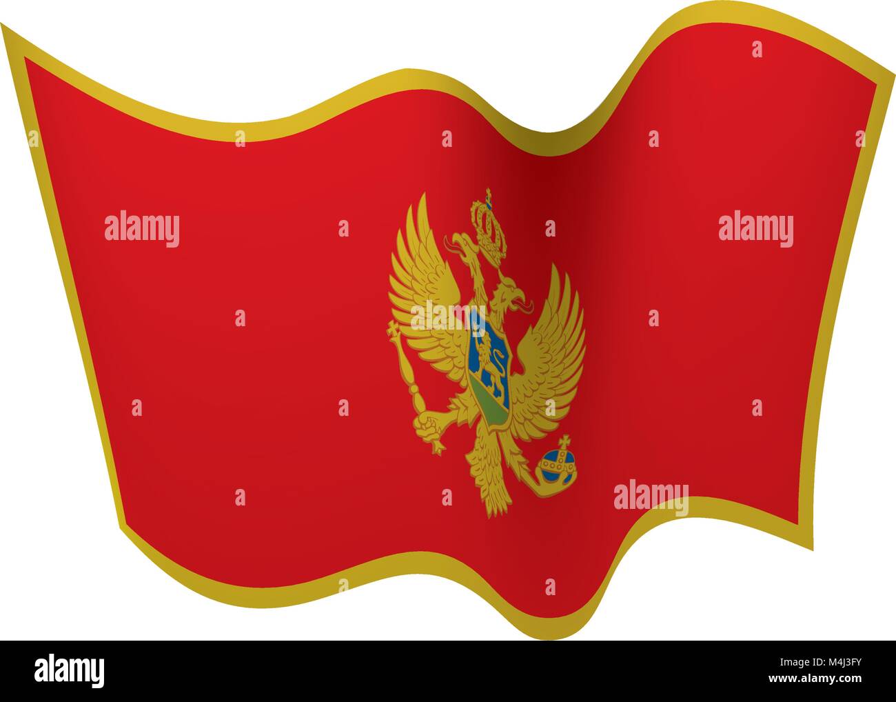 montenegro flag, vector illustration Stock Vector Image & Art - Alamy