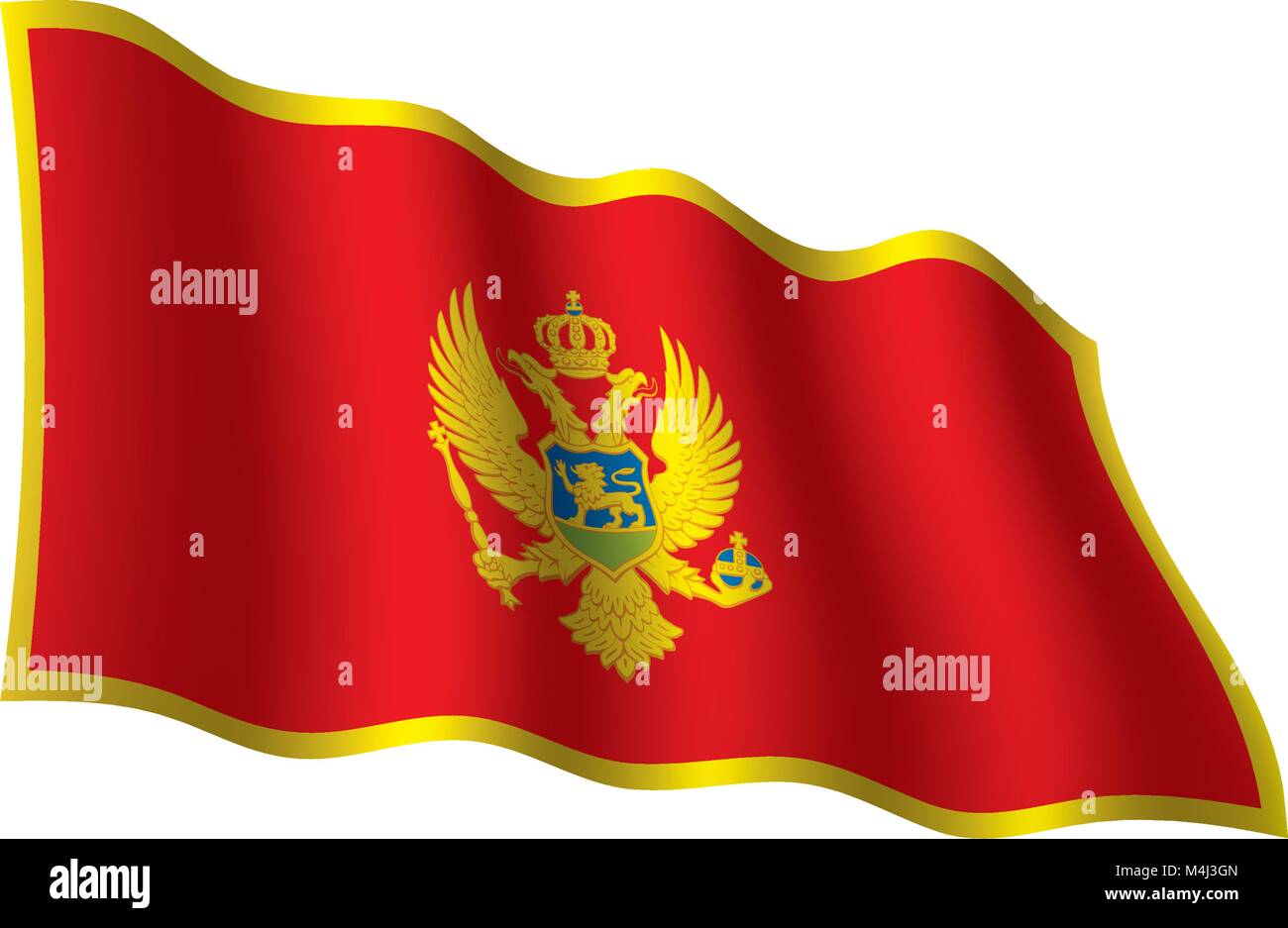montenegro flag, vector illustration Stock Vector Image & Art - Alamy