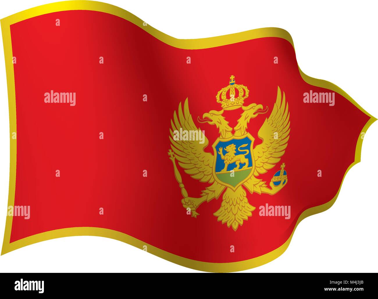 montenegro flag, vector illustration Stock Vector Image & Art - Alamy