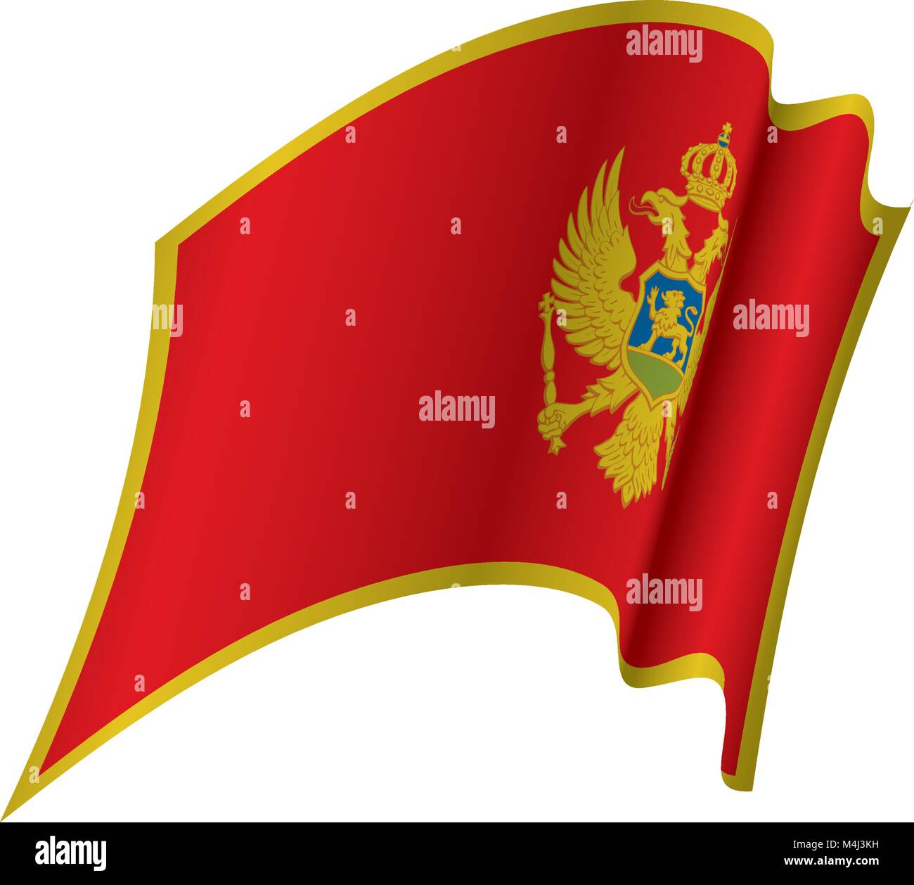 montenegro flag, vector illustration Stock Vector Image & Art - Alamy