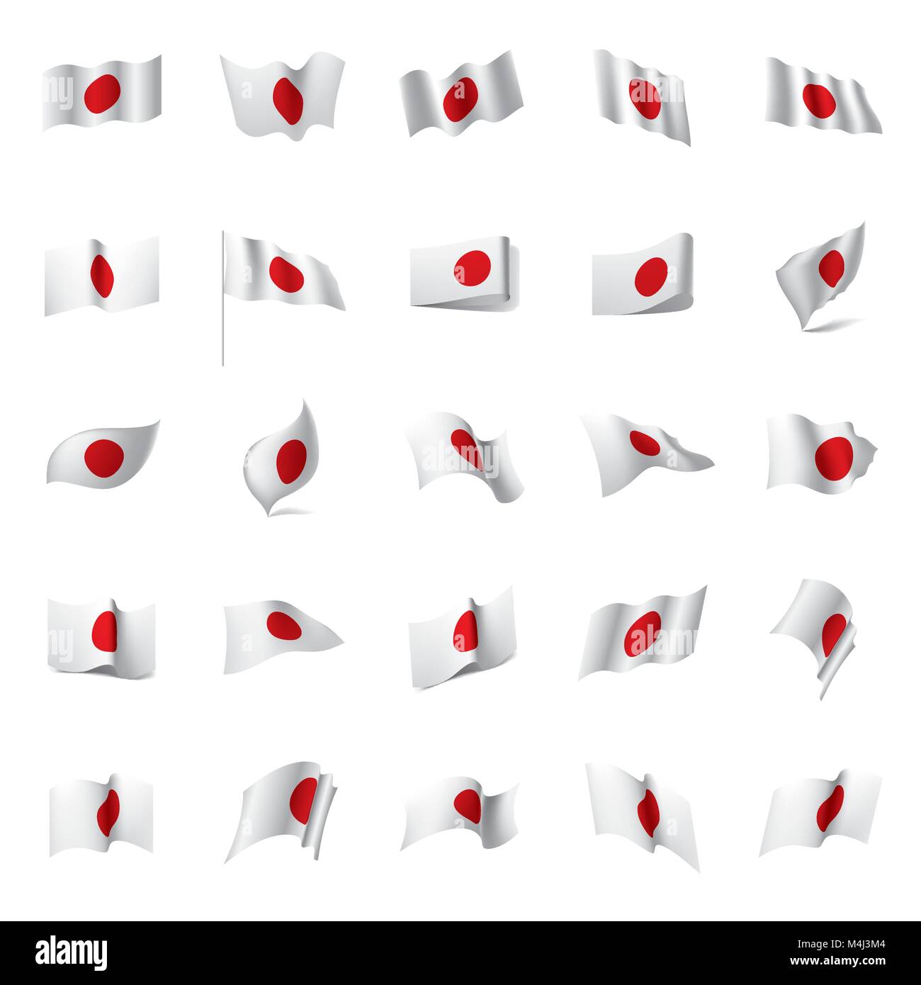 Japan flag, vector illustration Stock Vector Image & Art - Alamy