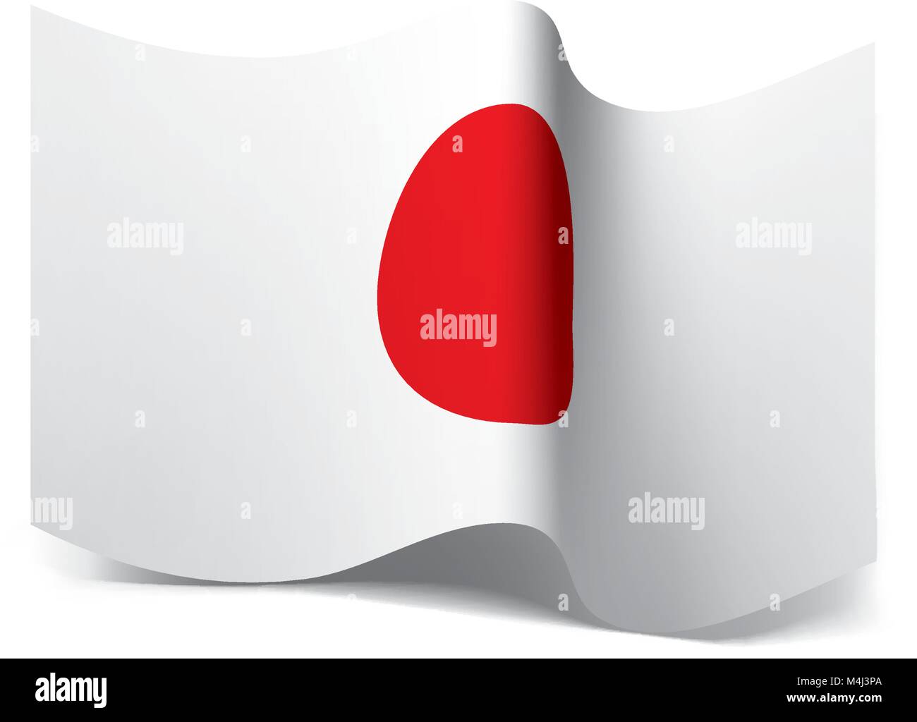 Japan flag, vector illustration Stock Vector Image & Art - Alamy
