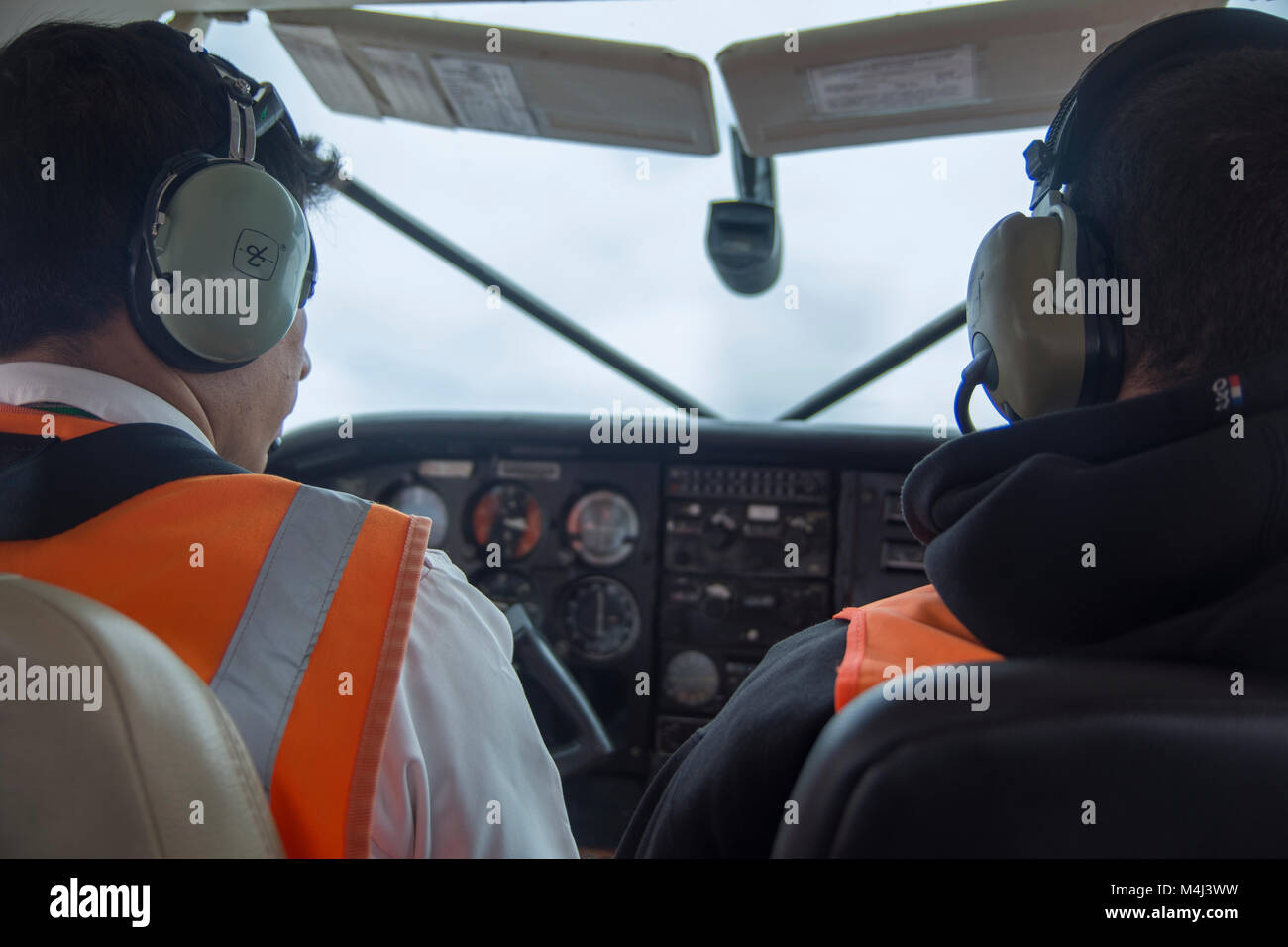 Plane pilots in Nasca, Peru Stock Photo - Alamy