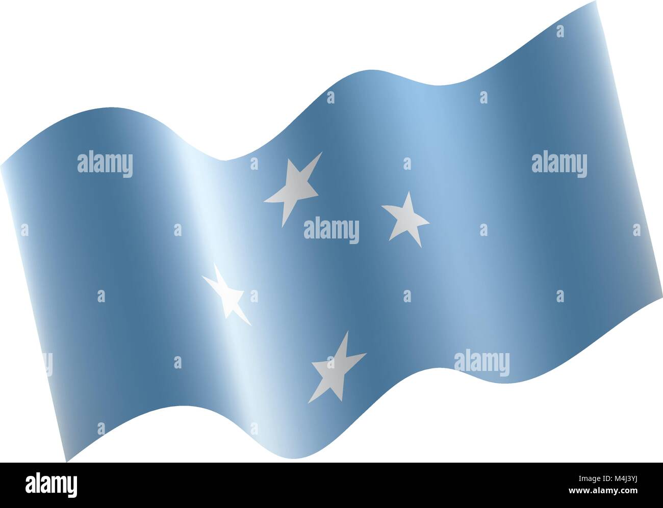 Federated States Micronesia flag Stock Vector Image & Art - Alamy