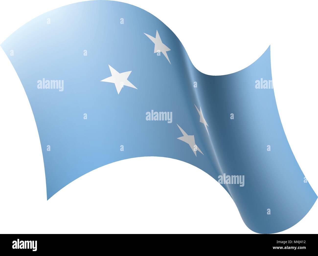 Federated States Micronesia flag Stock Vector Image & Art - Alamy