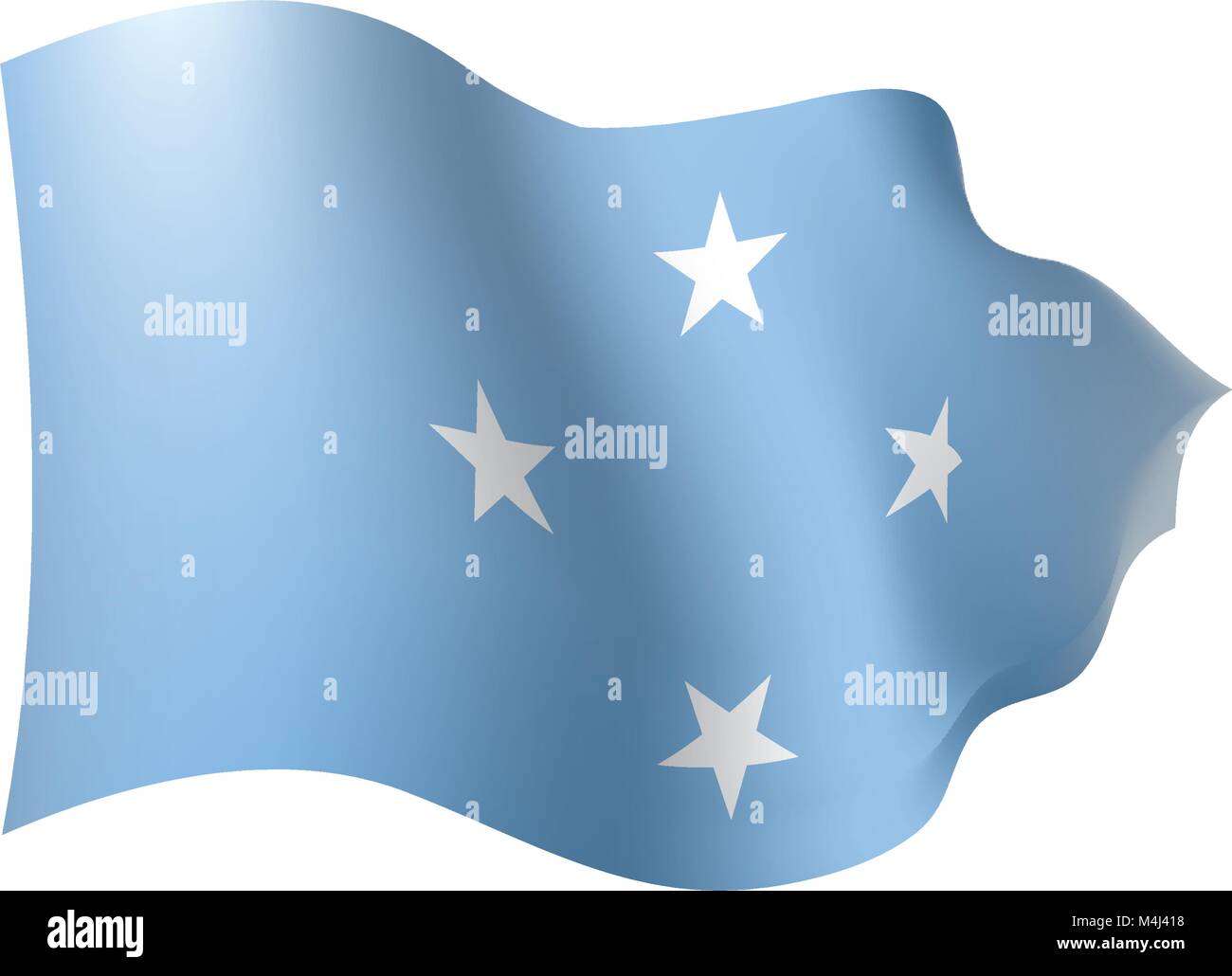 Federated States Micronesia flag Stock Vector Image & Art - Alamy