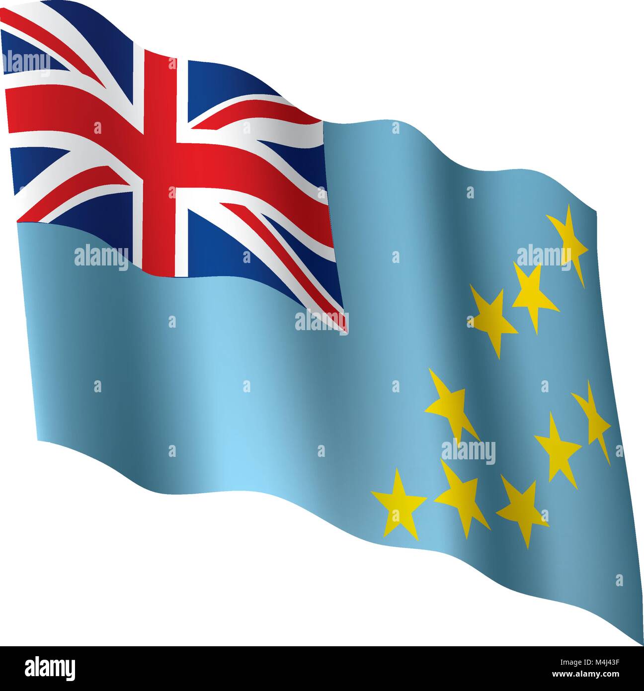 Tuvalu flag, vector illustration Stock Vector Image & Art - Alamy