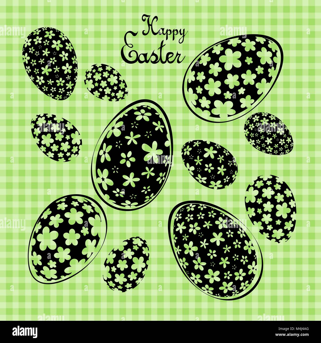 Happy easter abstract postcard background Stock Vector Image & Art - Alamy