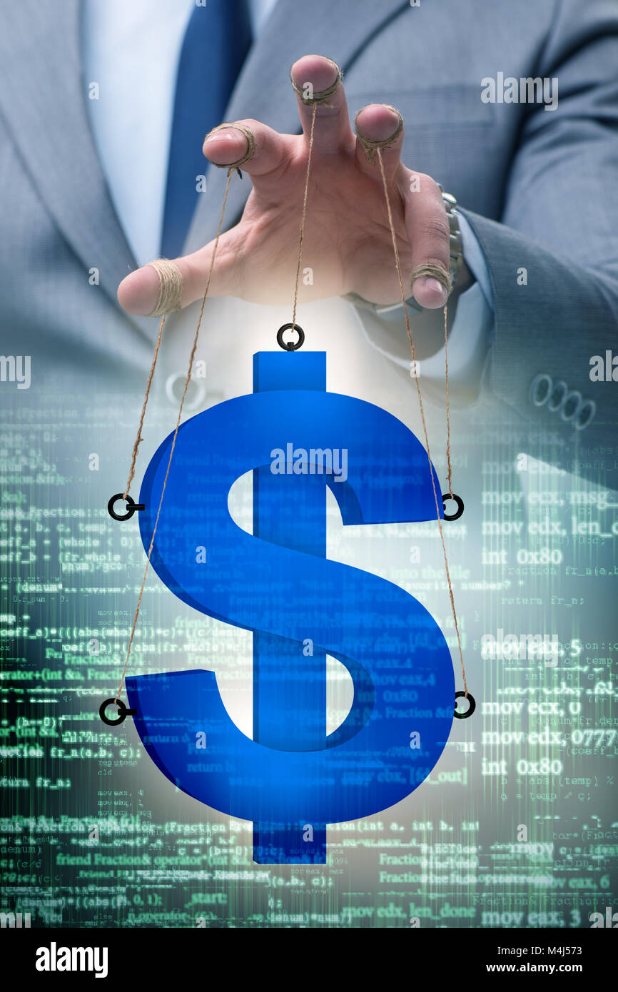 American dollar in floating exchange rate concept Stock Photo - Alamy