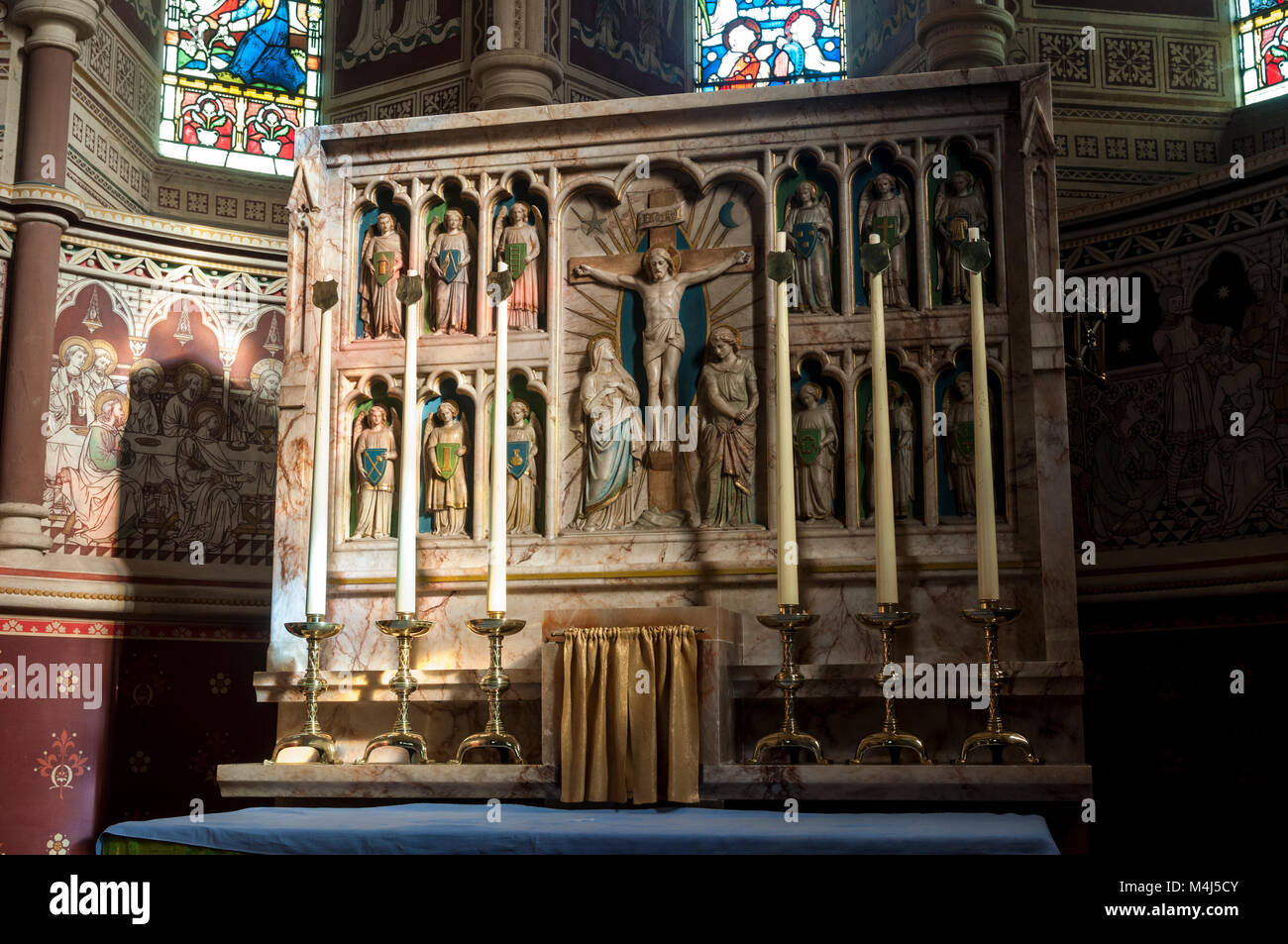 The reredos in St. Mary the Virgin Church, Freeland, Oxfordshire ...
