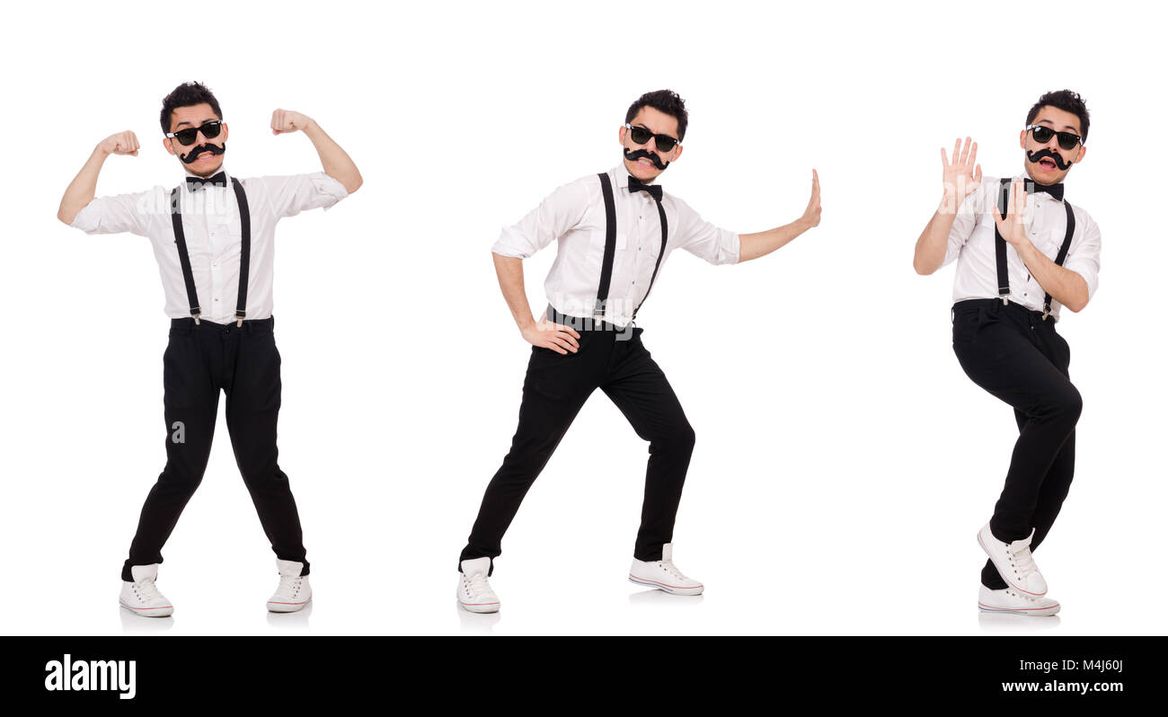 Young positive man isolated on white Stock Photo - Alamy