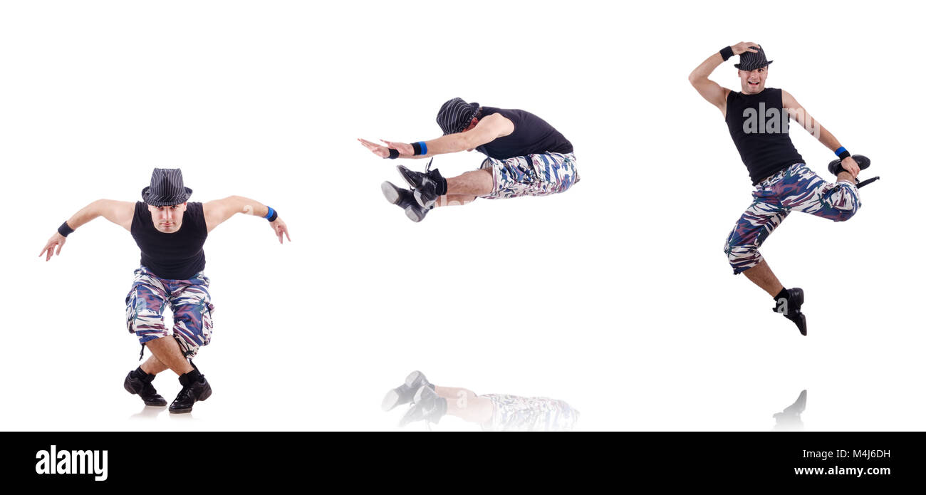 Dancer isolated on the white background Stock Photo - Alamy