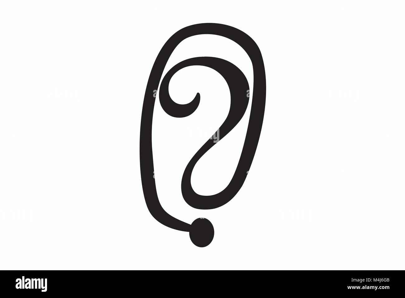 Illustration of paper-clip in shape of question mark, vector of paper ...