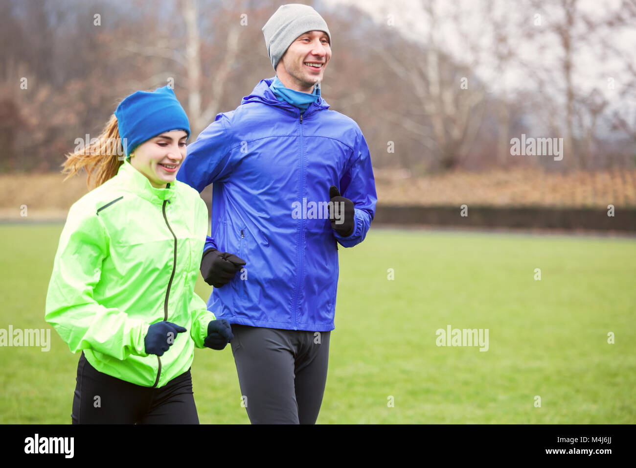 Man woman running shot hi-res stock photography and images - Alamy