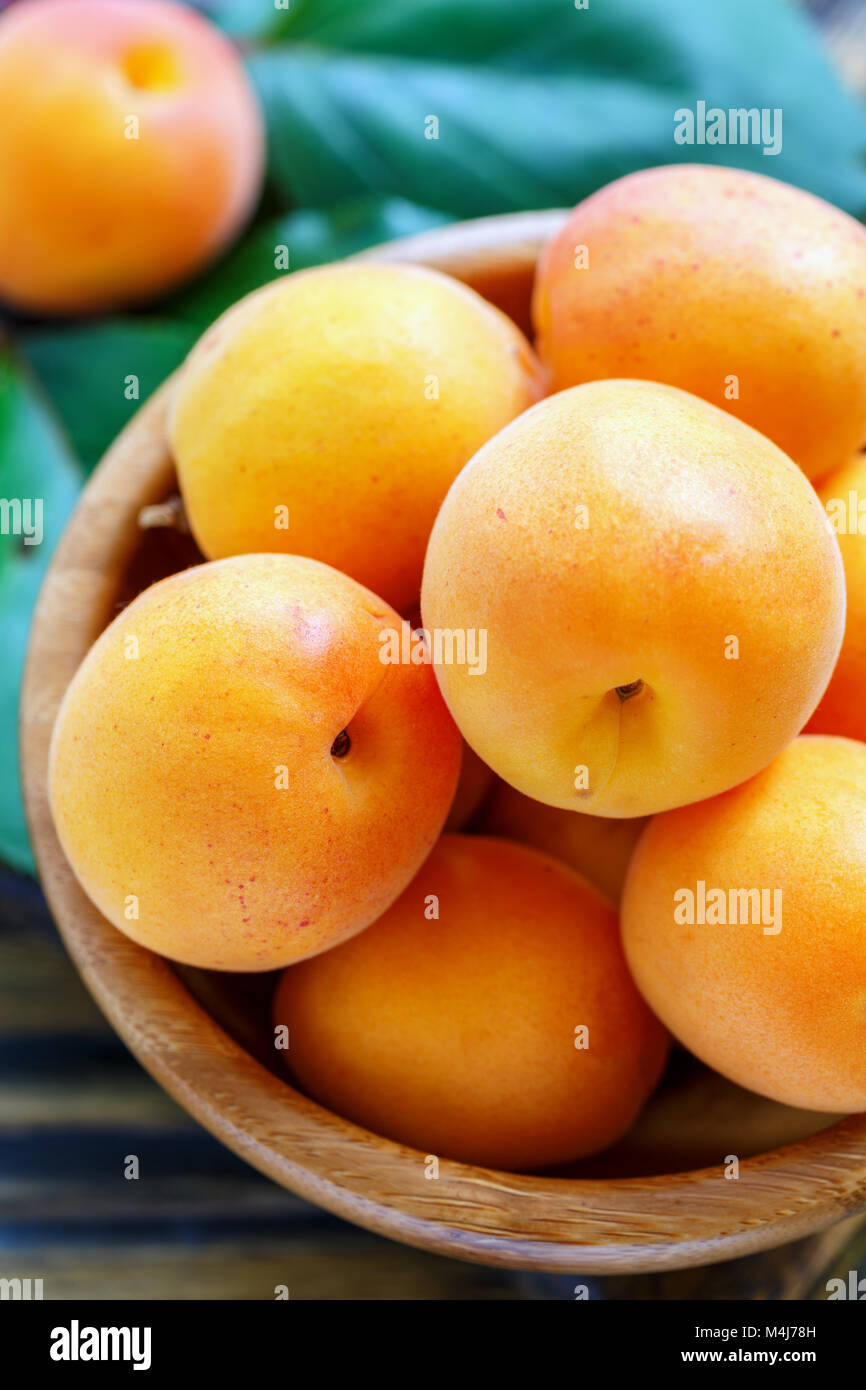 Close up ripe apricots hi-res stock photography and images - Alamy