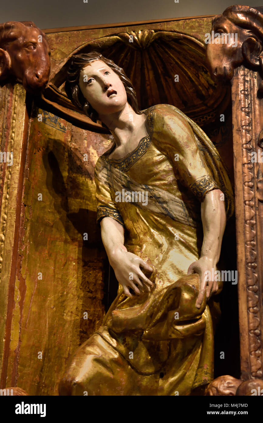 Retable - Altarpiece , (fragment) 1526-1532 Alonso Berruguete 1489-1561 ...