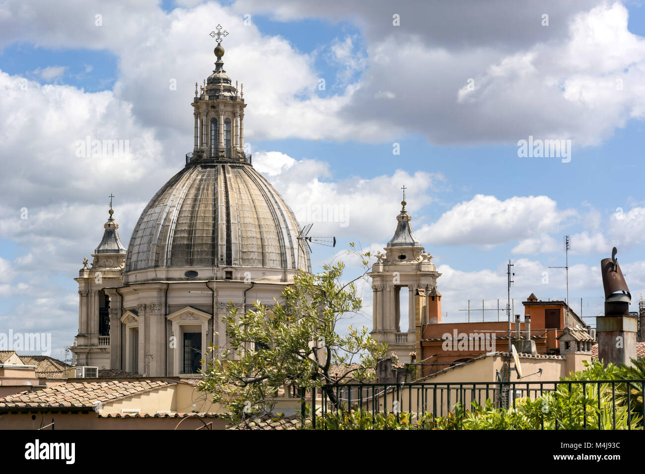 Church dome and clouds Stock Photo - Alamy