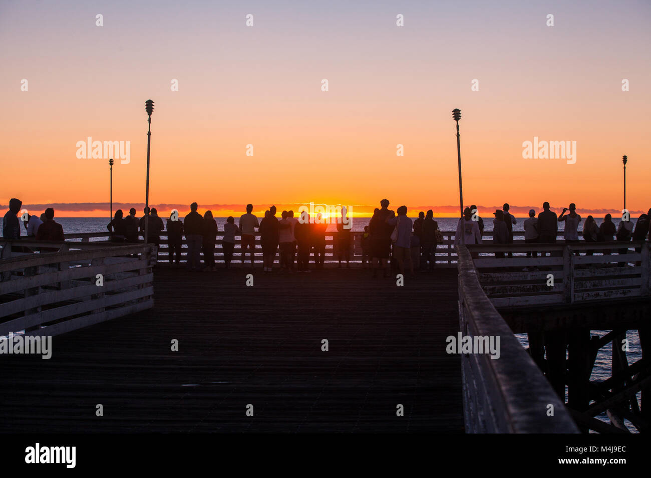 sunset at pacific beach pier in san diego Stock Photo - Alamy