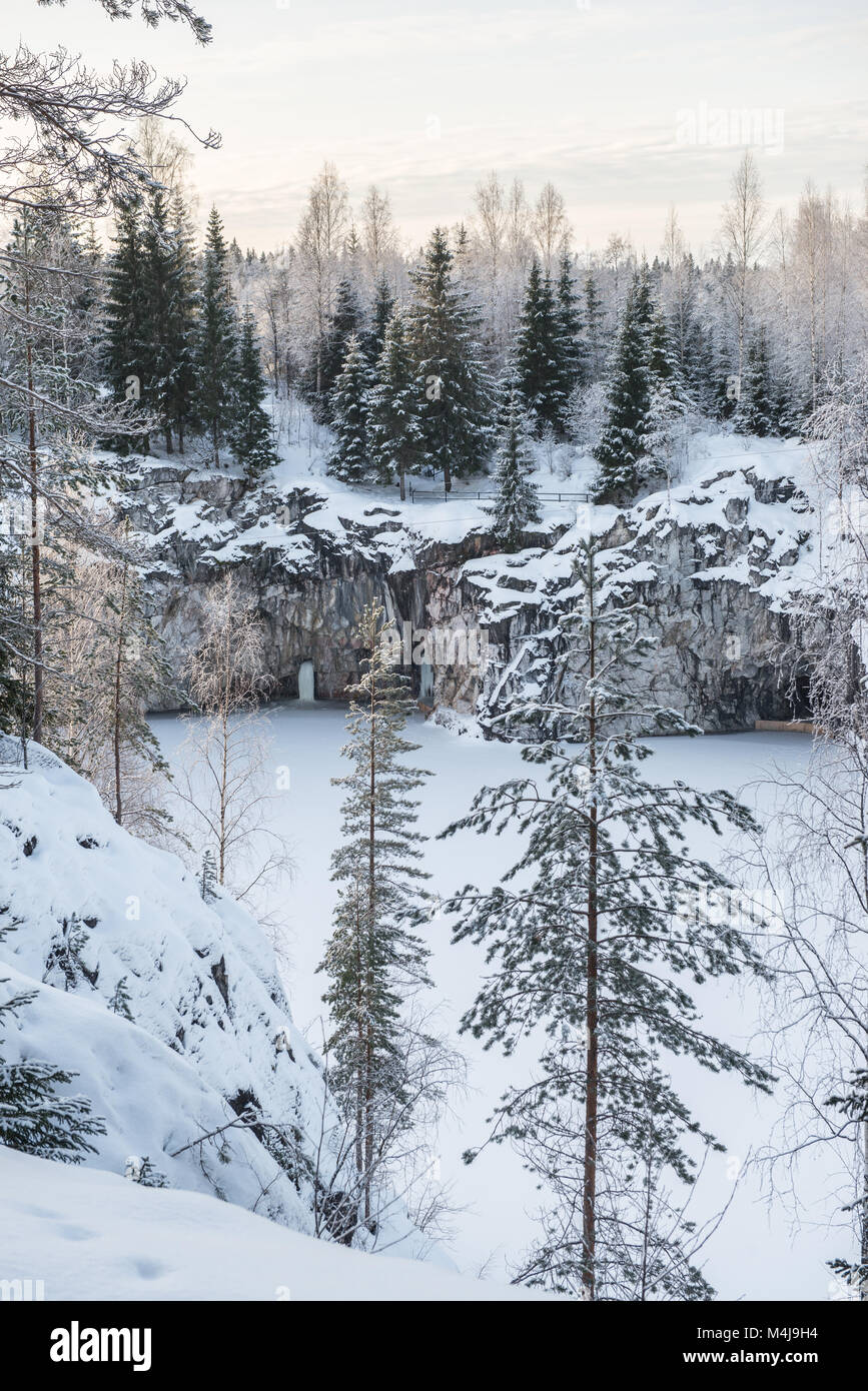 Ruskeala marble quarry, Karelia, Russia Stock Photo - Alamy