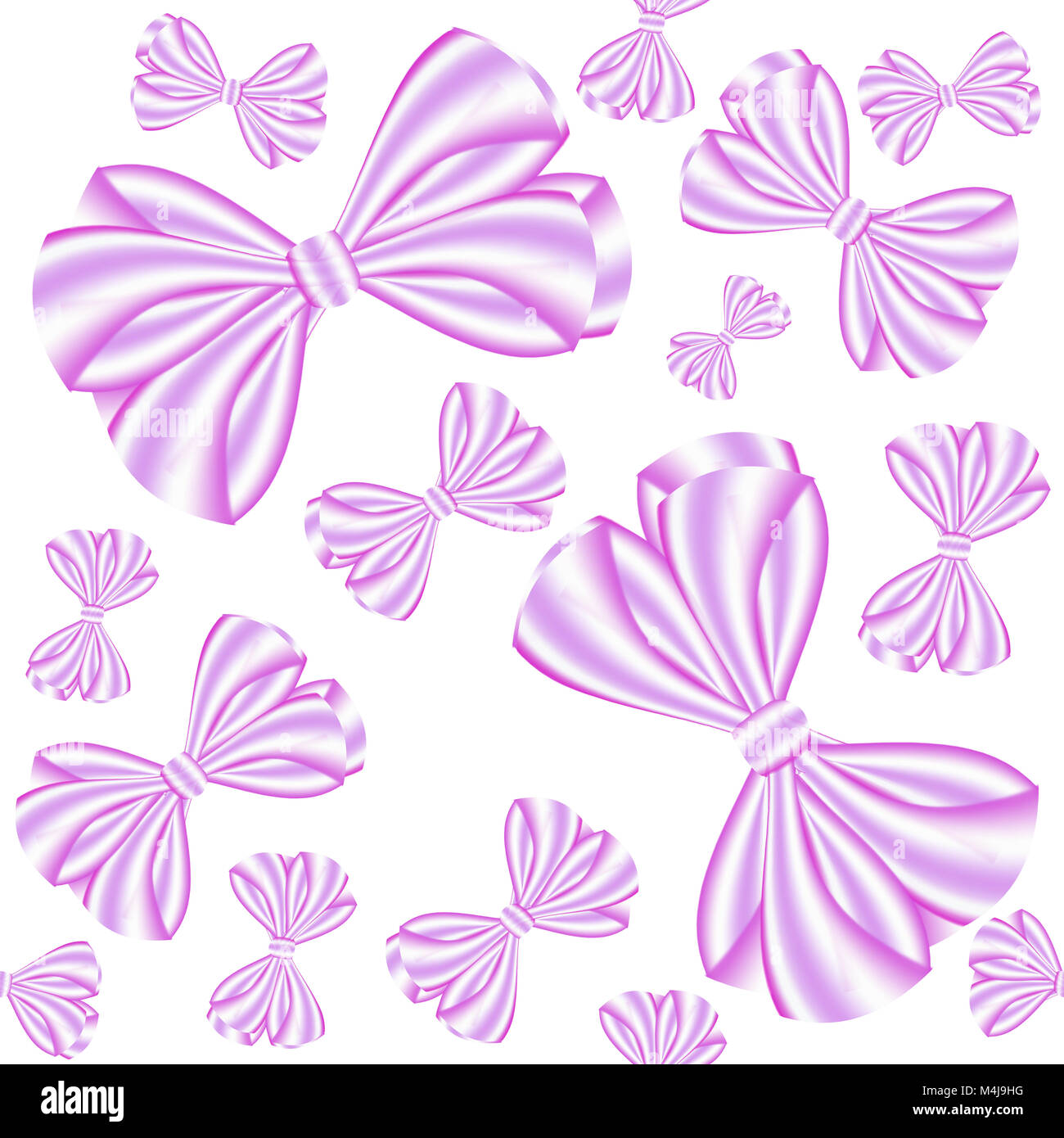 Cute pink ribbon Cut Out Stock Images & Pictures - Alamy