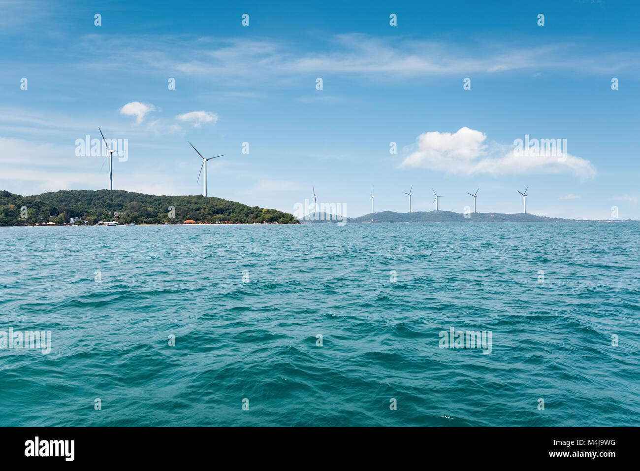 wind farm on seaside Stock Photo - Alamy