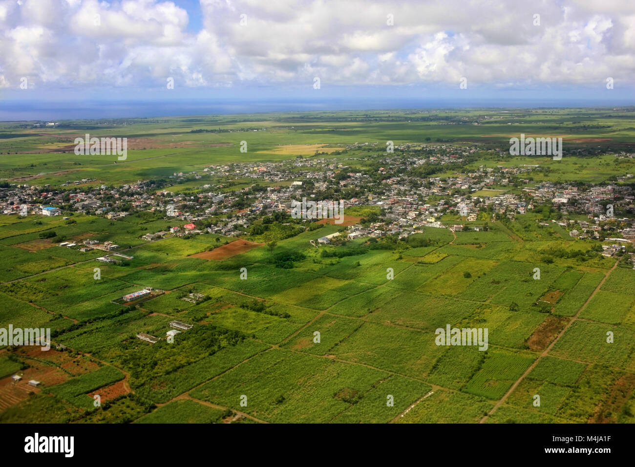 Bird's eye view of Mauritius Stock Photo - Alamy