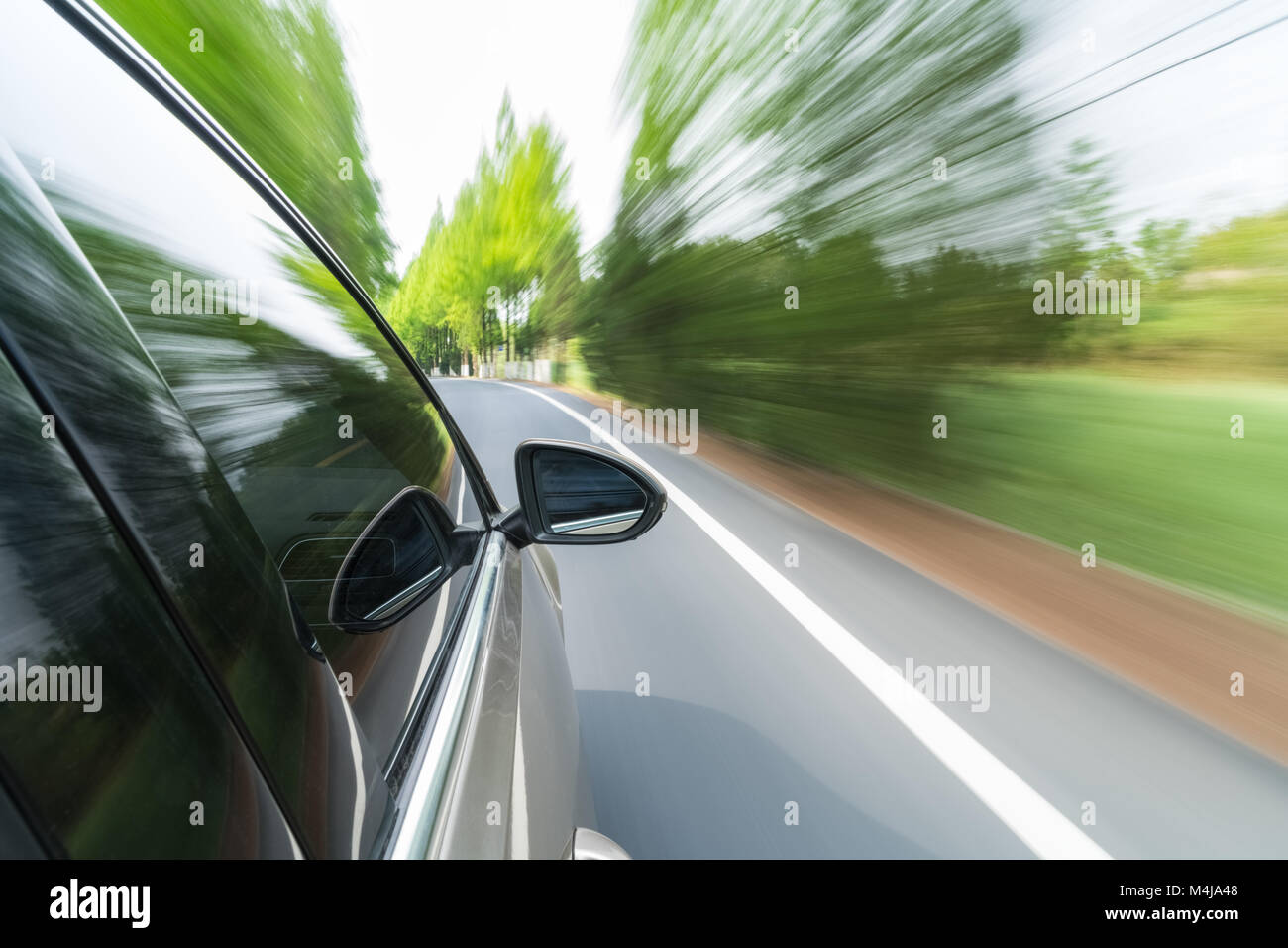Car motion road side view hi-res stock photography and images - Alamy