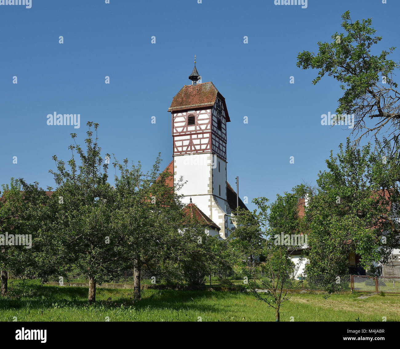 church; half-timber; Germany; Europe Stock Photo - Alamy