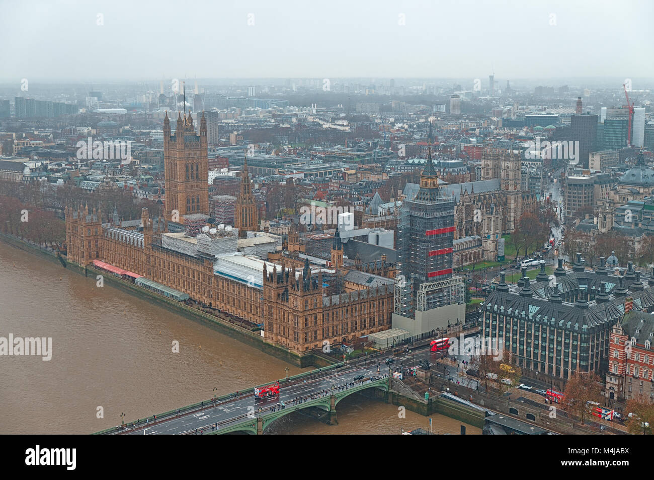 Overview of London from London Eye. England, UK Stock Photo - Alamy