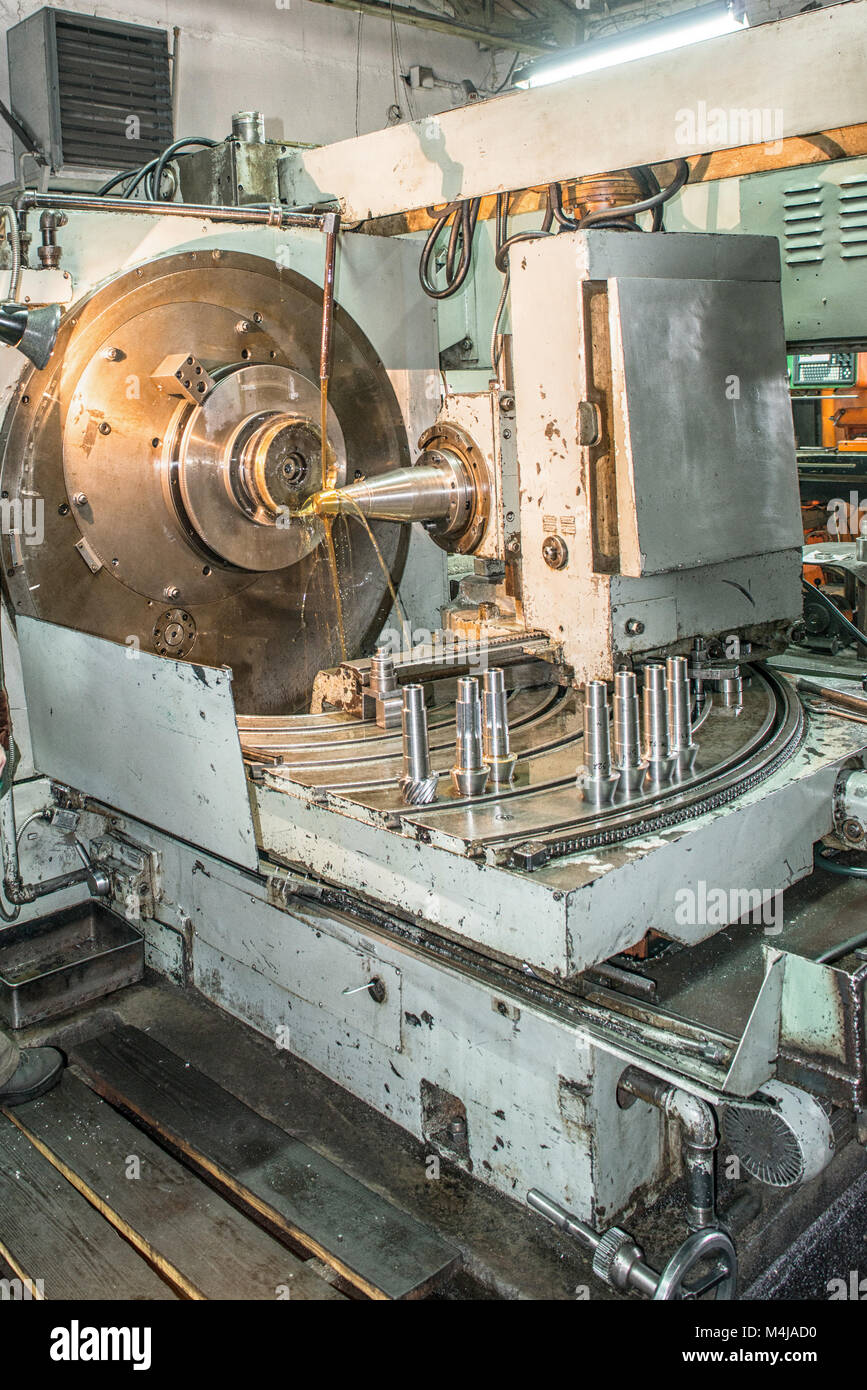 Industrial lathe works metal precision hi-res stock photography and images - Alamy