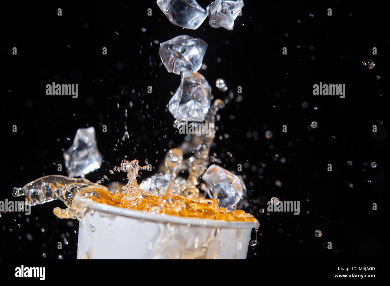 Juice And Ice Stock Photo - Alamy