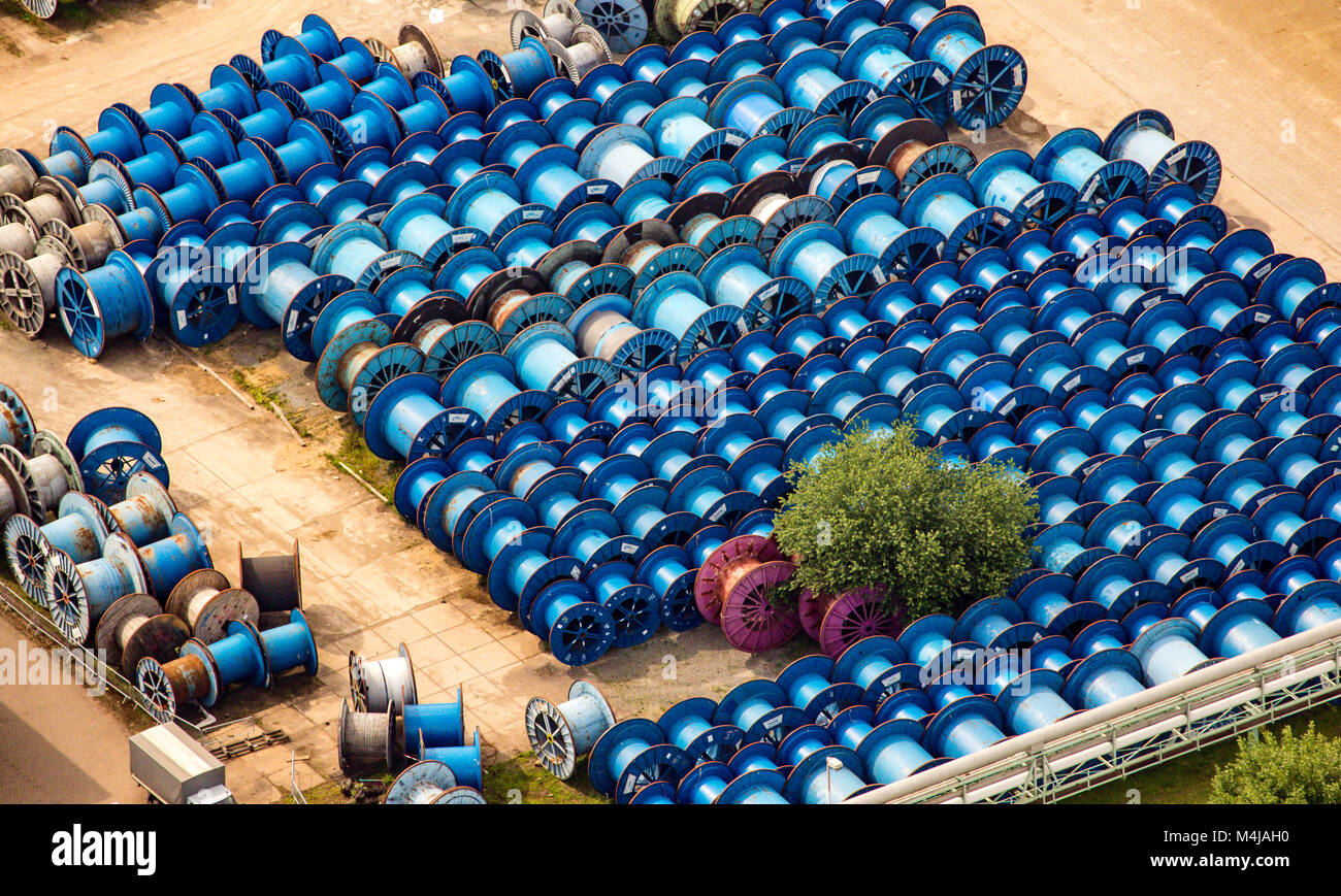Cable drums hi-res stock photography and images - Alamy