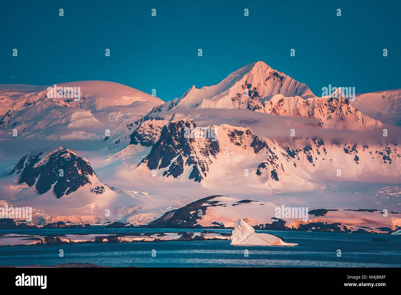The Antarctic peninsula mountain range that was shot during the extreme ...