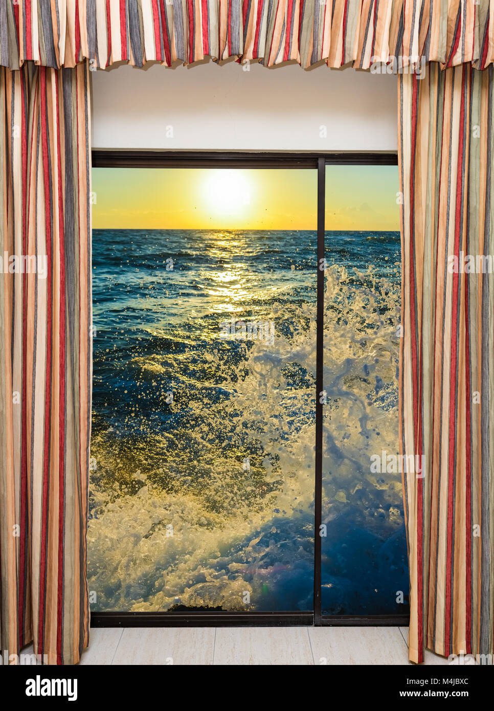 open window cloud sun Stock Photo - Alamy