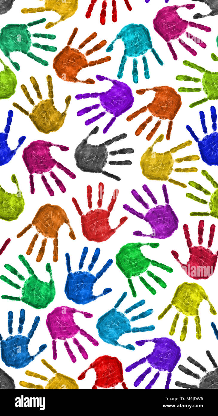 Seamless hands background Stock Photo - Alamy