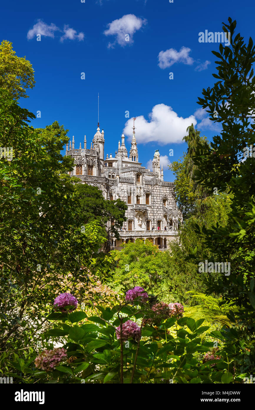 Castle Quinta da Regaleira - Sintra Portugal Stock Photo - Alamy