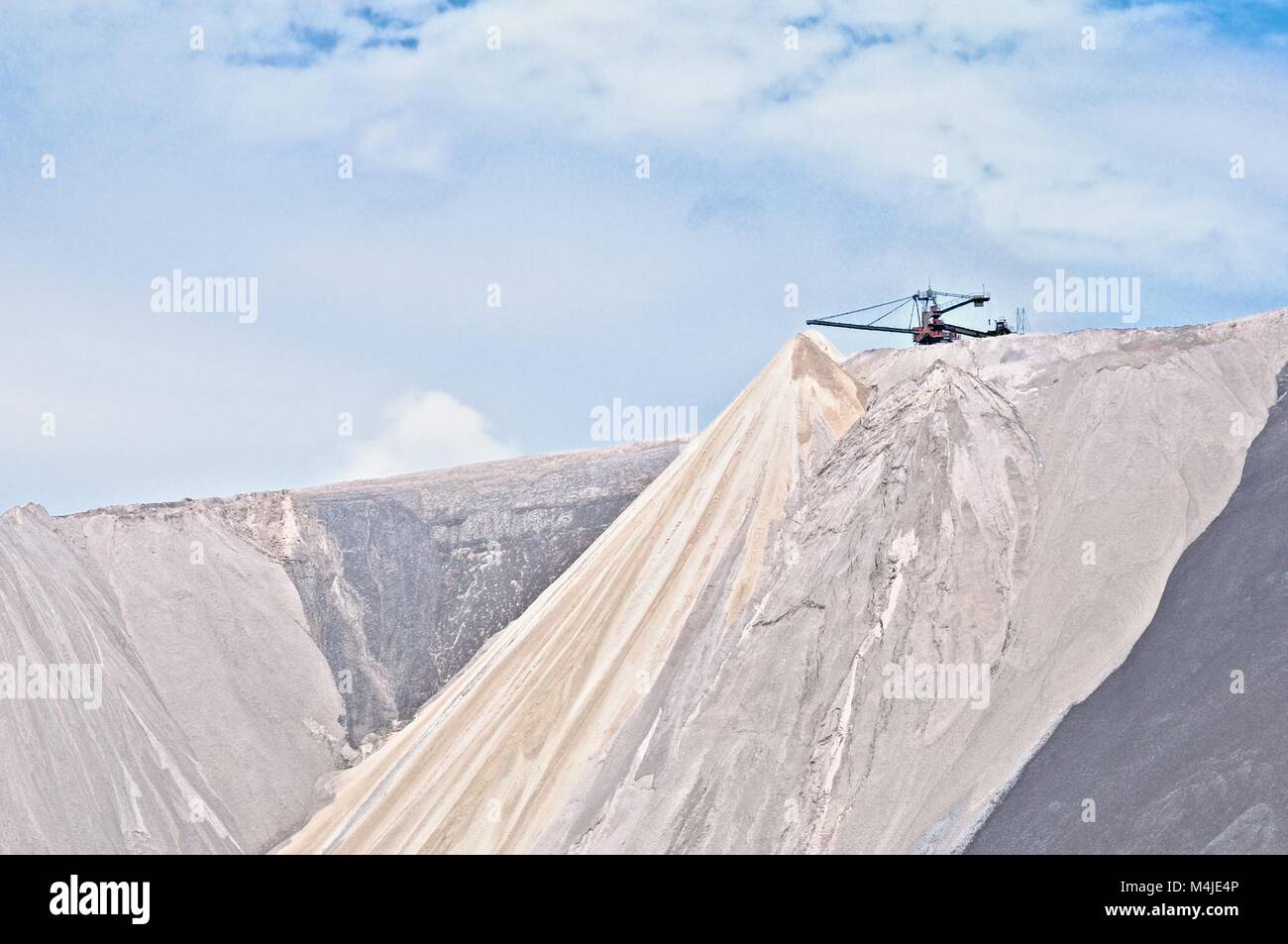 excavated of potash mining in Neuhof Hesse Germany Stock Photo - Alamy
