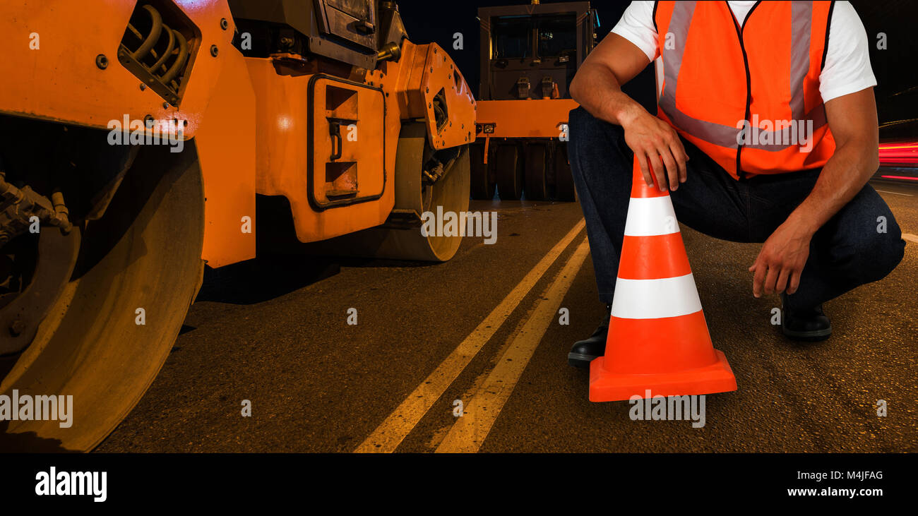 repairing the road Stock Photo - Alamy