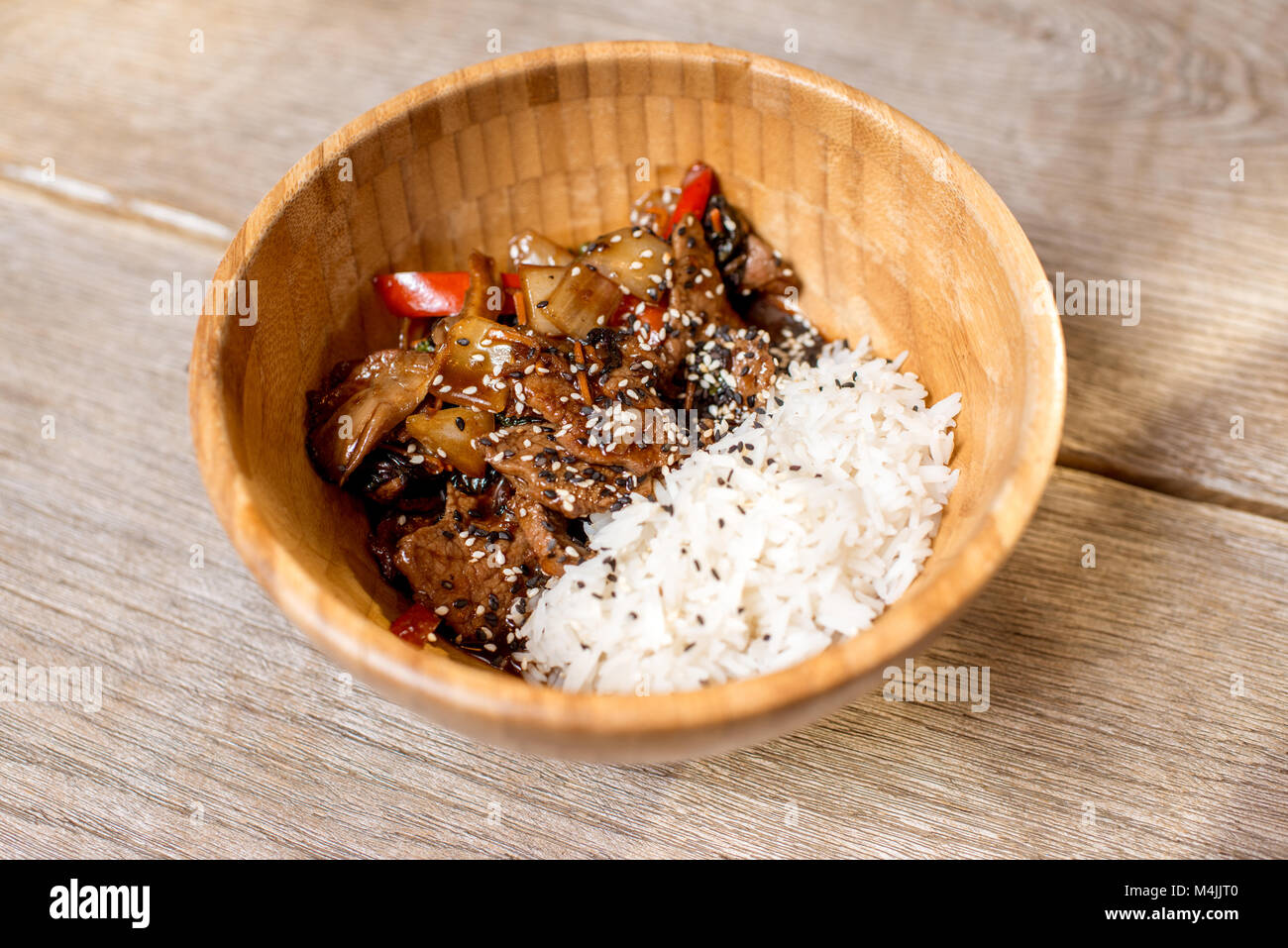 Asian rise meal on the table Stock Photo - Alamy