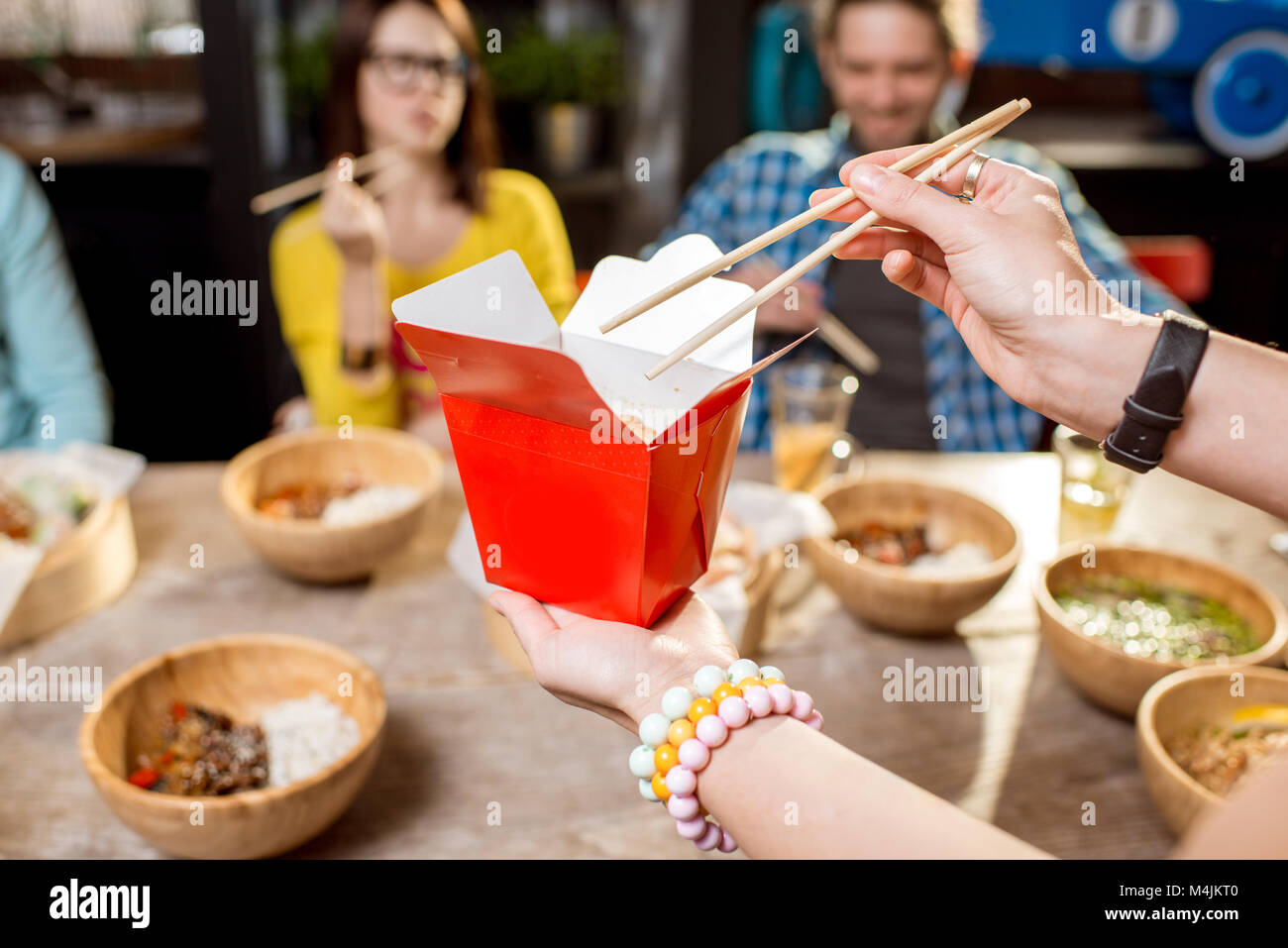 Asian take away meal box hi-res stock photography and images - Alamy