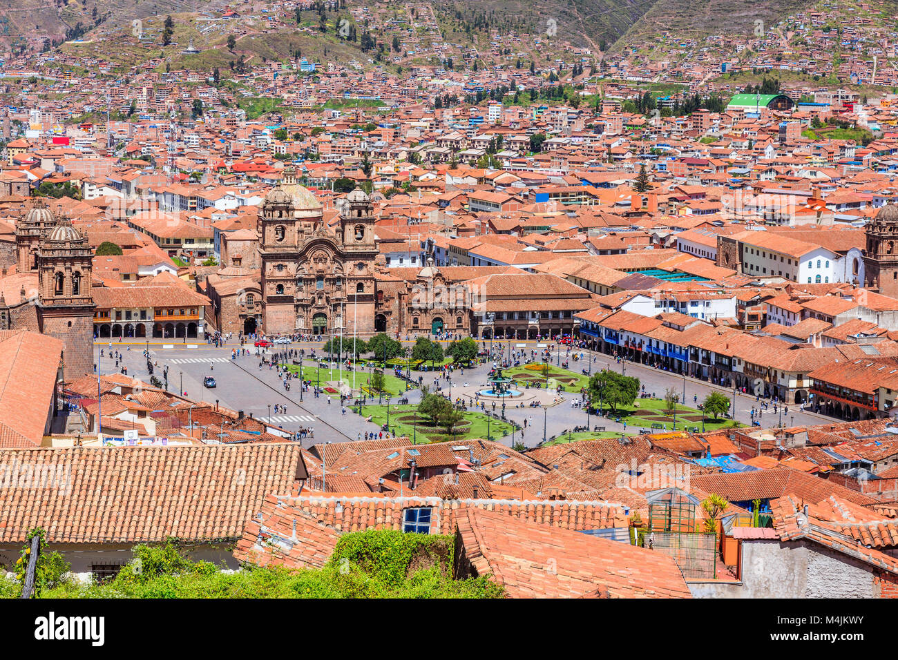 Cusco, Peru the historic capital of the Inca Empire. Plaza de Armas ...