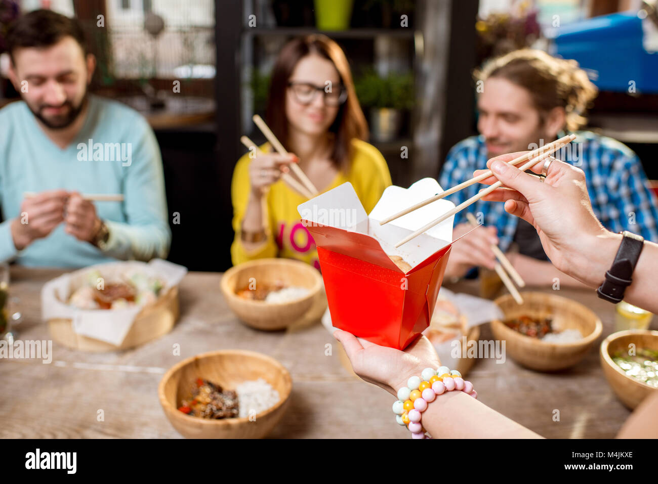 Asian food box hi-res stock photography and images - Alamy